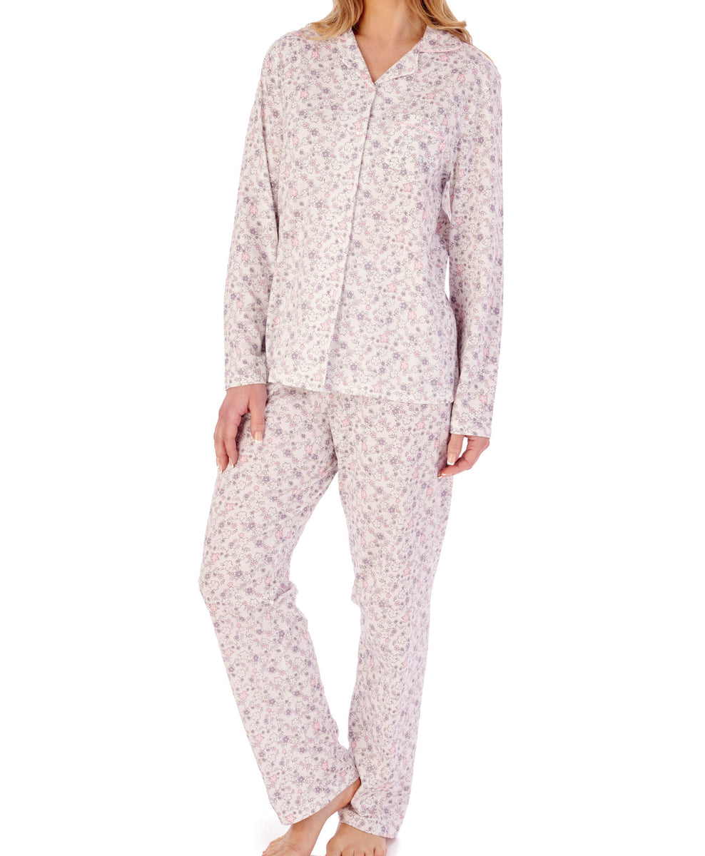 Slenderella Ladies Ditsy Floral Jersey Pyjamas (3 Colours) – Mill Outlets