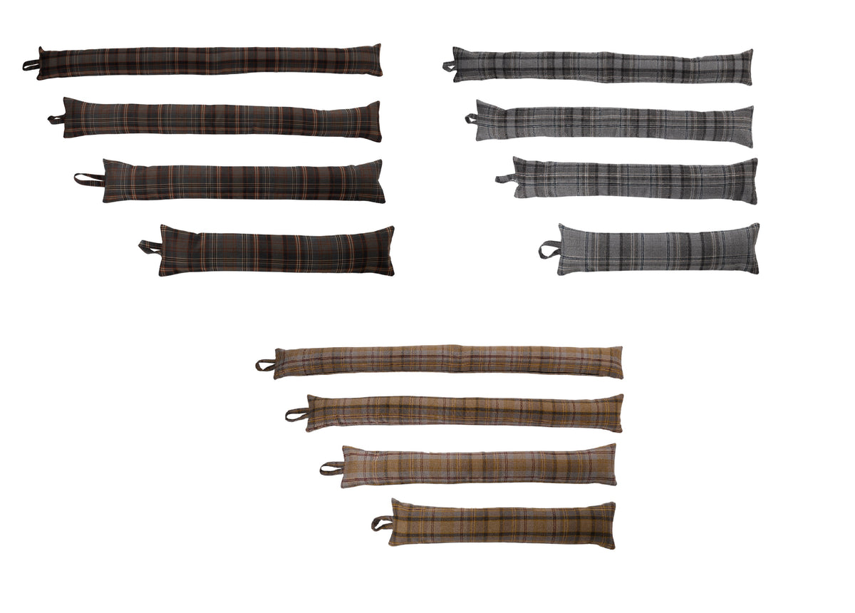 Brushed Check Fabric Draught Excluder (3 Colours) – Mill Outlets