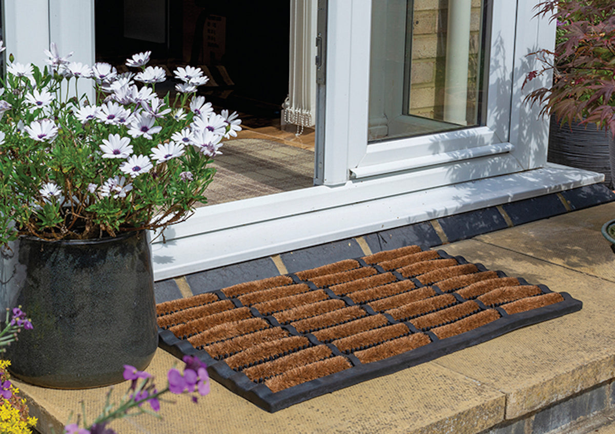 Dirtstopper Coir Brush Rods & Scraper Pins Mat (2 Sizes) – Mill Outlets